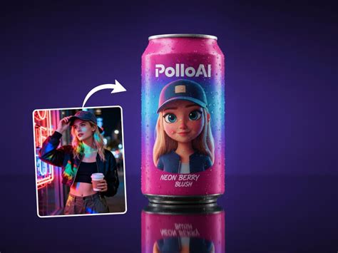 เครื่องสร้างกระป๋องโซดาการ์ตูน Ai สร้างภาพกระป๋องโซดาการ์ตูน Pollo Ai