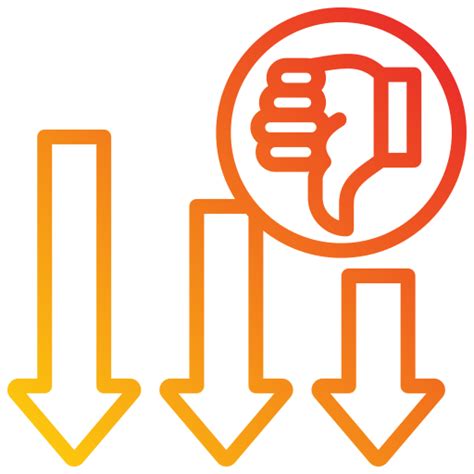 Disadvantage Generic Gradient Icon