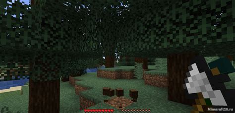Мод TreeAxe 1 19 2 1 18 2 Инструменты для рубки деревьев