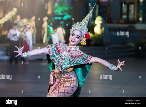 Khon Is Traditional Dance Drama Art Of Thai Classical Masked This