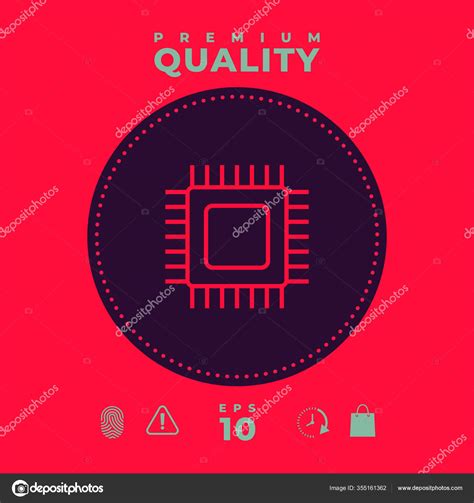 Cpu Symbol Icon Graphic Elements Your Design — Stock Vector © Sssheina 355161362