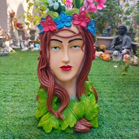 Natural Multicolor Big Size Resin Planters Size 17 Inch At Rs 1400