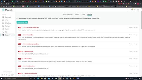dappnode unable to load dapp store or update [discontinued use