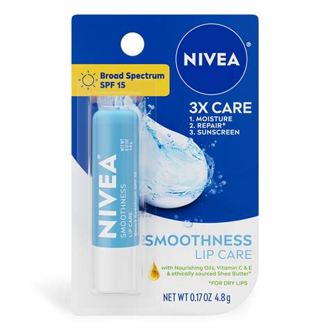 Nivea Lip Balm Spf 15 Shea Butter Vitamin C And E Moisturizing