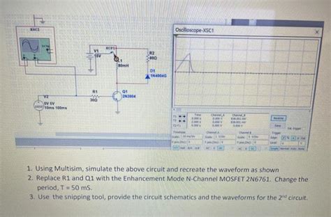 Solved Provide Screenshot Of Multisim Circuit Created And