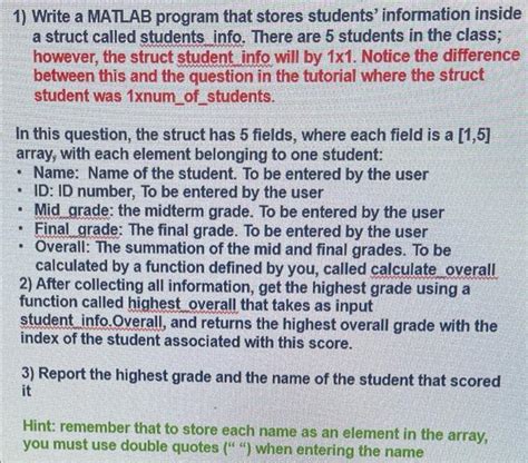 Solved In Matlab Please Follow Exact Steps And Please Do