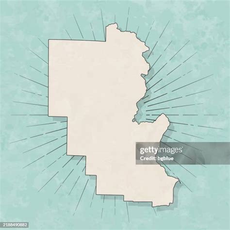 Marinette County Wisconsin Map In Retro Vintage Style Old Textured