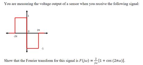 Solved You Are Measuring The Voltage Output Of A Sensor When Chegg