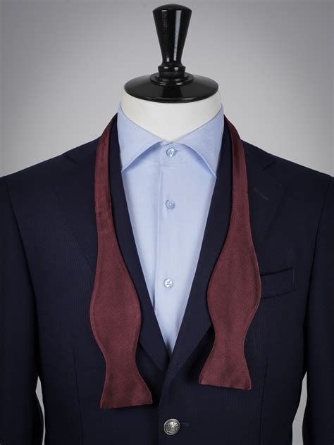 Dark Burgundy Self Tie Bow Tie Buy Online