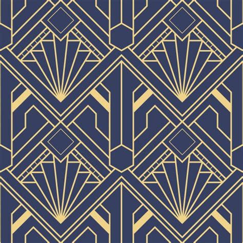 Abstract Art Deco Seamless Pattern Premium Vector Art Deco Pattern