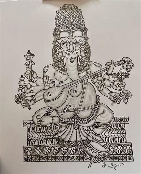 Simha Ganapati Lion Faced Ganapathi