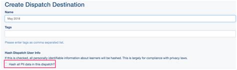 Scorm Cloud Dispatch And Destination User Privacy Rustici Software