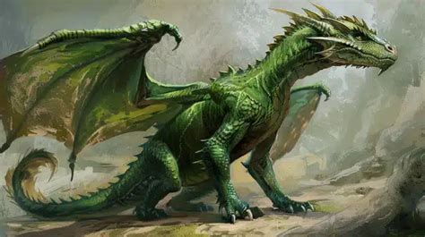 Young Green Dragon In Dungeons And Dragons 5th Edition A Cunning Foe