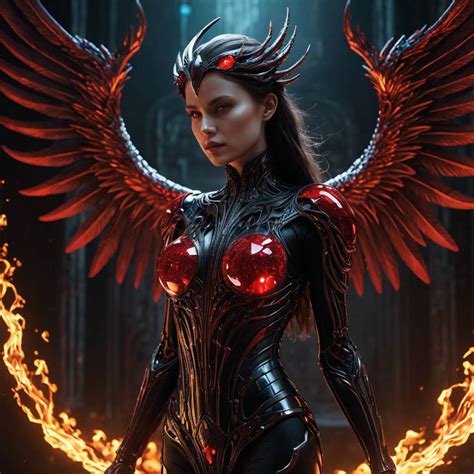 Fire Phoenix Human Form 02 By Pypypopo On Deviantart