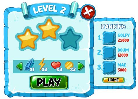 Premium Vector Game Element Template Design Set Premium Vector Game Element Template Design Set