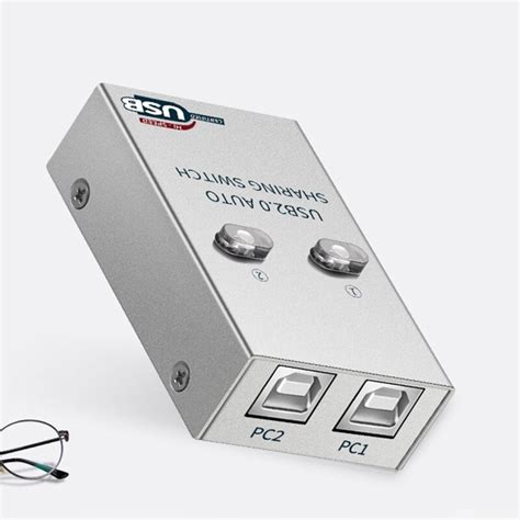 Usb 프린터 공유 장치 2 In 1 출력 프린터 자동 공유 장치 2 포트 자동 Kvm 스위칭 분배기 허브 변환기 컴퓨터
