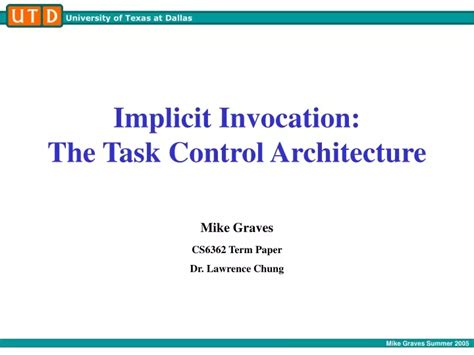ppt implicit invocation the task control architecture powerpoint presentation id 9095739
