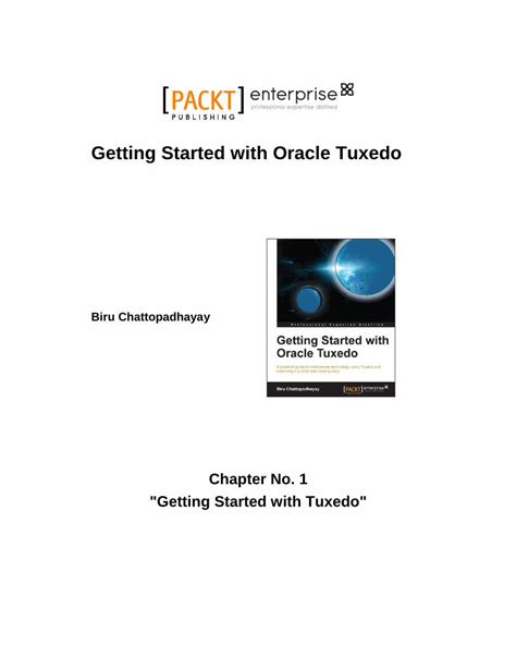 pdf getting started with oracle tuxedo packt publishing · pdf