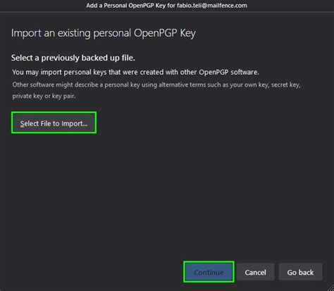 How To Import Your Openpgp Keypair Into Thunderbird