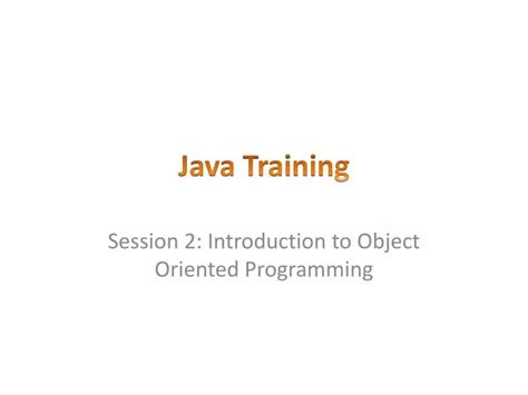 Ppt Java Training Powerpoint Presentation Free Download Id5854900