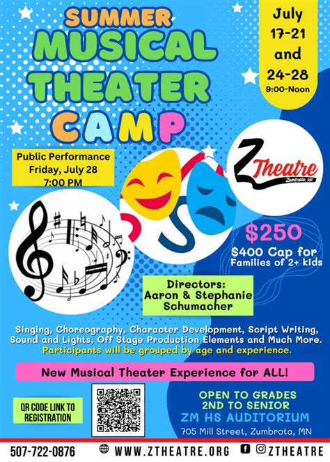 Summer Musical Theater Camp Z Theatre Of Zumbrota