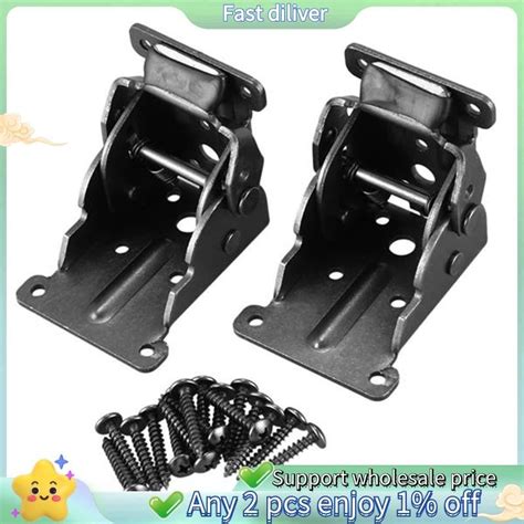 Gt 2pcs Folding Brackets Lock Extension Support Bracket With Screws For