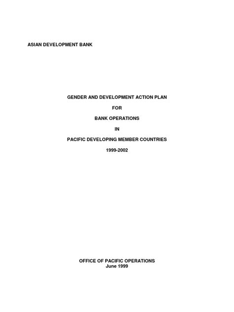Pdf Bank Action Plan Gender Dokumen Tips