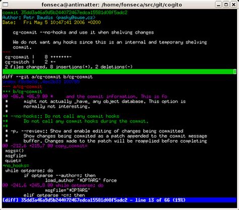 The Diff View Shows The Commit Information Together With A Flickr