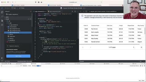 How To Set Focus On An Angular Grid Youtube