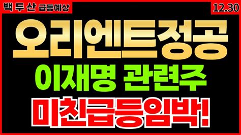 이재명관련주 미친급등예상됩니다 미리 전략확인하세요 대선관련주 이재명관련주 정치테마주 오리엔트정공 동신건설 관련주 주가 목표가