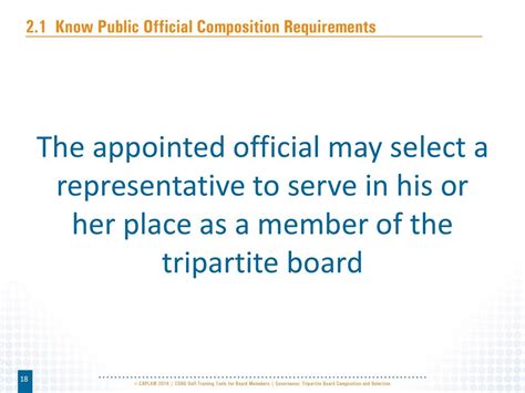 General Tripartite Board Composition And Selection Information Ppt Download