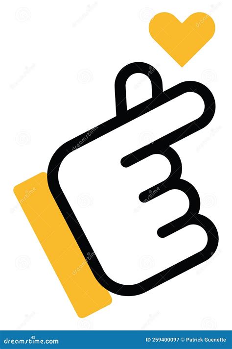 Hand Heart Icon Stock Vector Illustration Of Icon 259400097