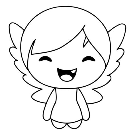 Premium Vector Cute Angel Character Cartoon Vector Illustration Cute