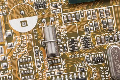 Free Image Of Angled Top Down View On Printed Circuit Board