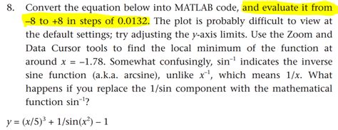 Having Trouble At The Highlighted Part Of The Problem Rmatlab