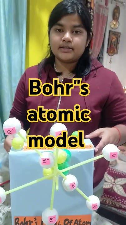 Bohrs Atomic Structure 3d Modelscience Working Projectscience