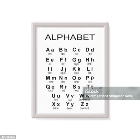 Abc 알파벳 교육 포스터 프레임 벡터 일러스트레이션 개발에 대한 스톡 벡터 아트 및 기타 이미지 개발 개체 그룹 검은색 Istock