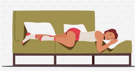 게으름 피로 무관심 또는 우울증 개념 여성 캐릭터는 자고 젊은 게으른 여자는 침실에서 침대에서 잔다 냉담한 소녀는 주말에 나갈 수 없습니다 만화 사람들 벡터