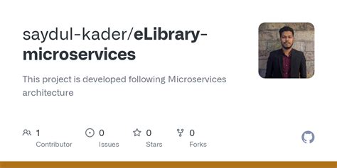 GitHub Saydul Kader ELibrary Microservices This Project Is Developed Following Microservices