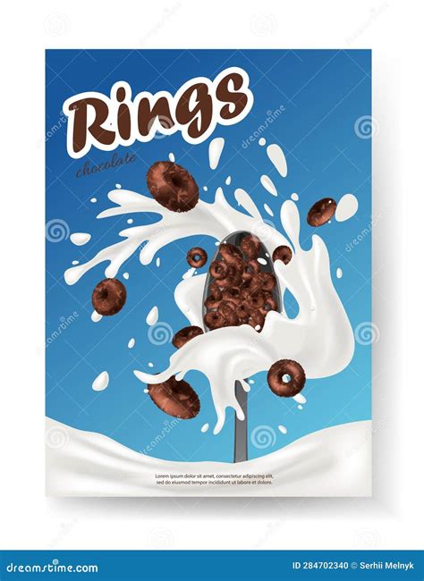 Breakfast Cereal Poster Stock Vector Illustration Of Tasty 284702340