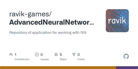 Github Ravik Games Advancedneuralnetworkapplication Repository Of Application For Working With Nn