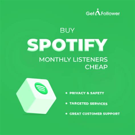 Buy Spotify Monthly Listeners Price Starts From 1200 100 Safe