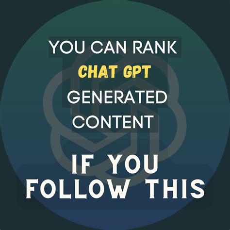 you can rank chat gpt generated content by digital money space may