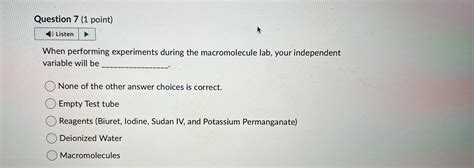 solved question 7 1 ﻿point listenwhen performing