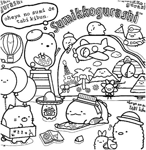 60 Sumikko Gurashi Coloring Pages Free Printable Pdf And Online Coloring