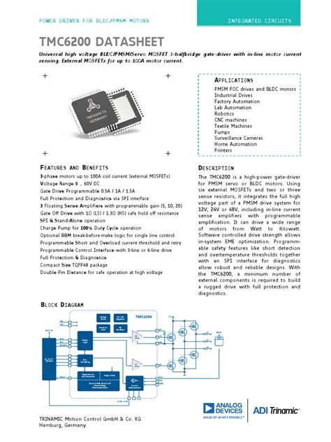 Tmc6200 Datasheet Rev1 08 Pdf