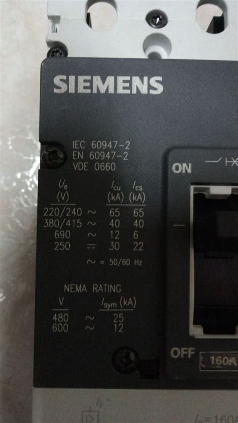 Interruptor Automatico Siemens 160a 3p De Segunda Mano Por 200 Eur En