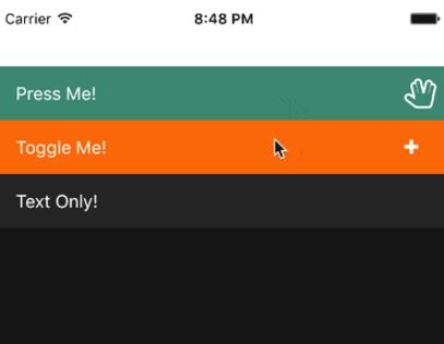 Bar Collapsible React Native Reactscript