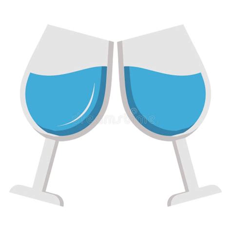 Wine Glass Cheers Color Vector Icon Which Can Be Easily Modified Or