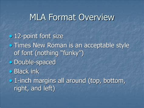 PPT MLA Formating PowerPoint Presentation Free Download ID 9433401